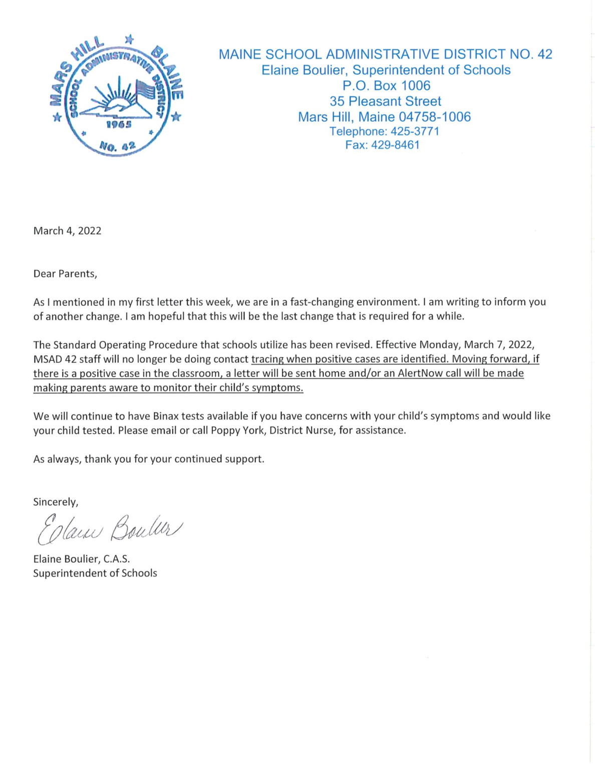 Update From The Superintendent M S A D 42 update-from-the-superintendent-m-s-a-d-42